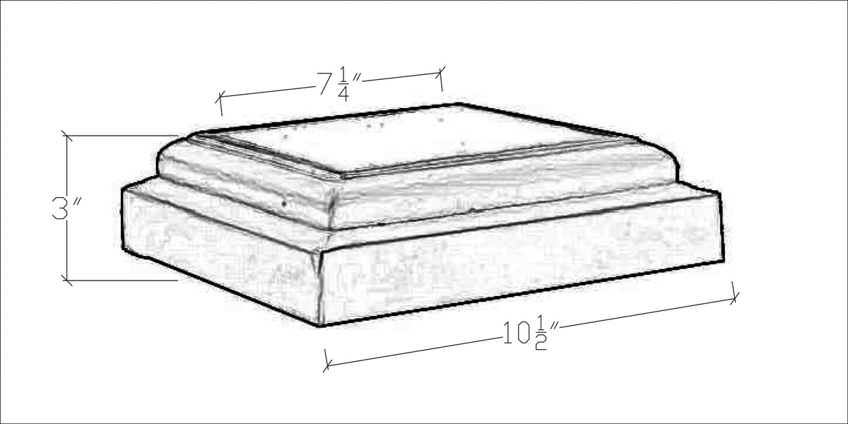 Doric Square Column Base – Artemis Studio